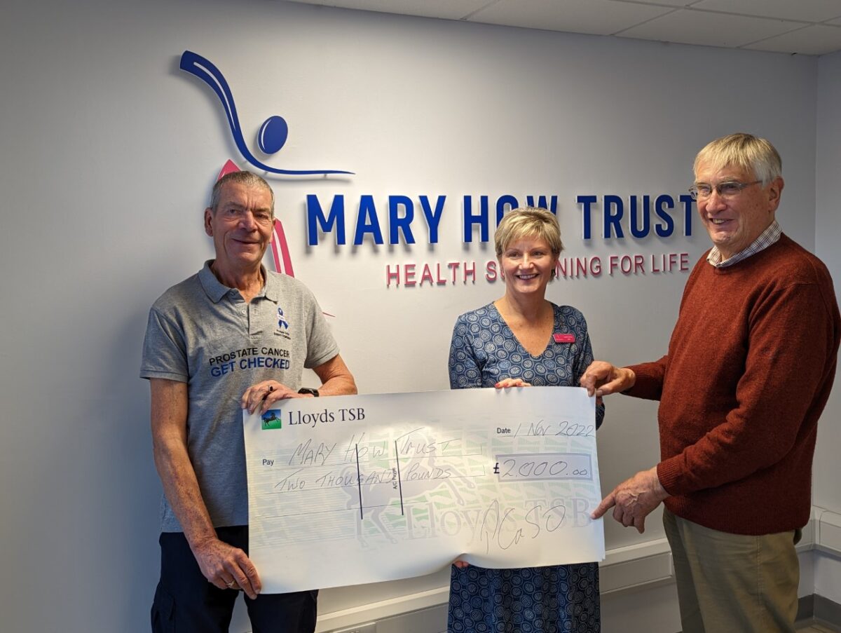 PCaSO continues to support the Mary How Trust - The Mary How Trust